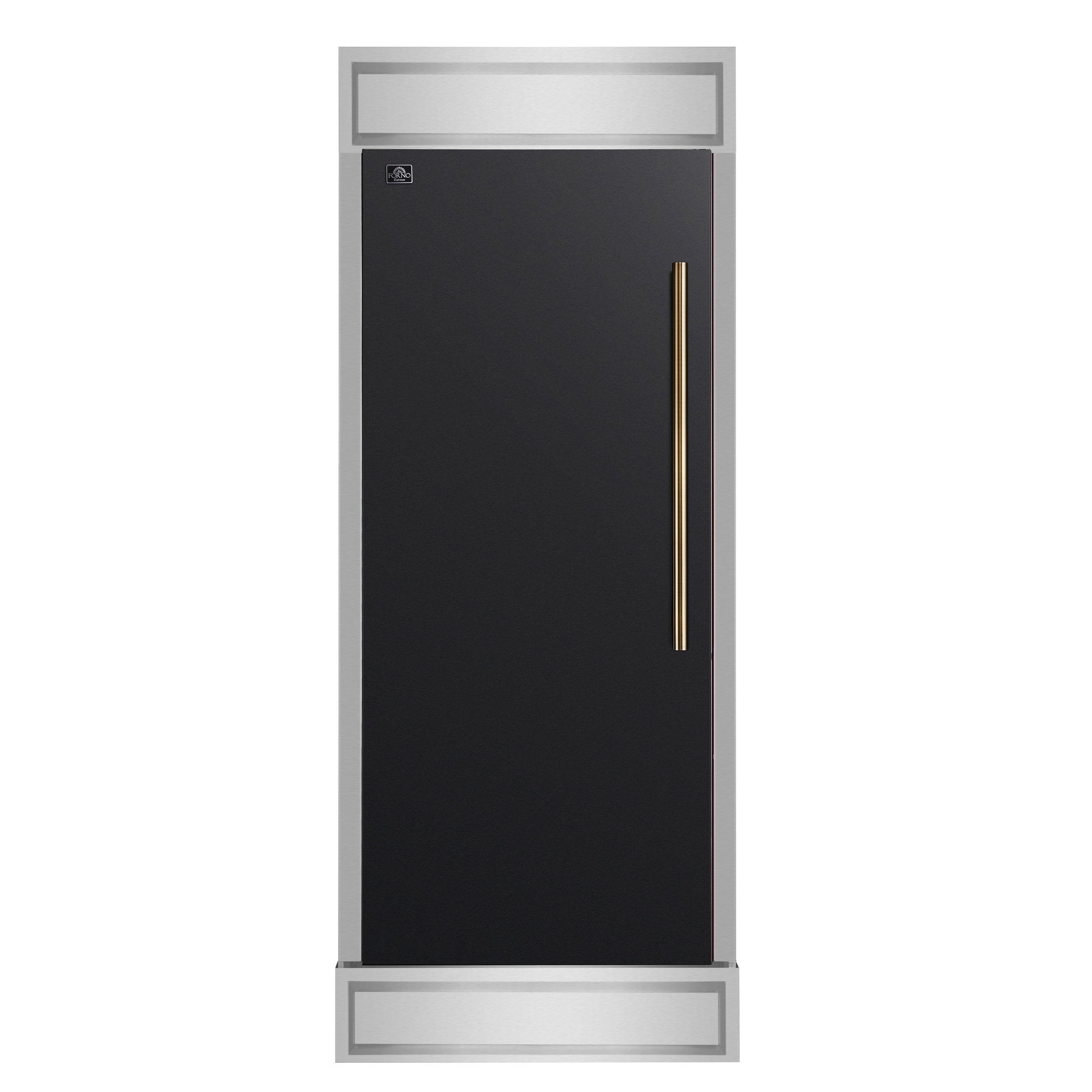 Forno Maderno 28-Inch Built-In Convertible Refrigerator in Black with ...